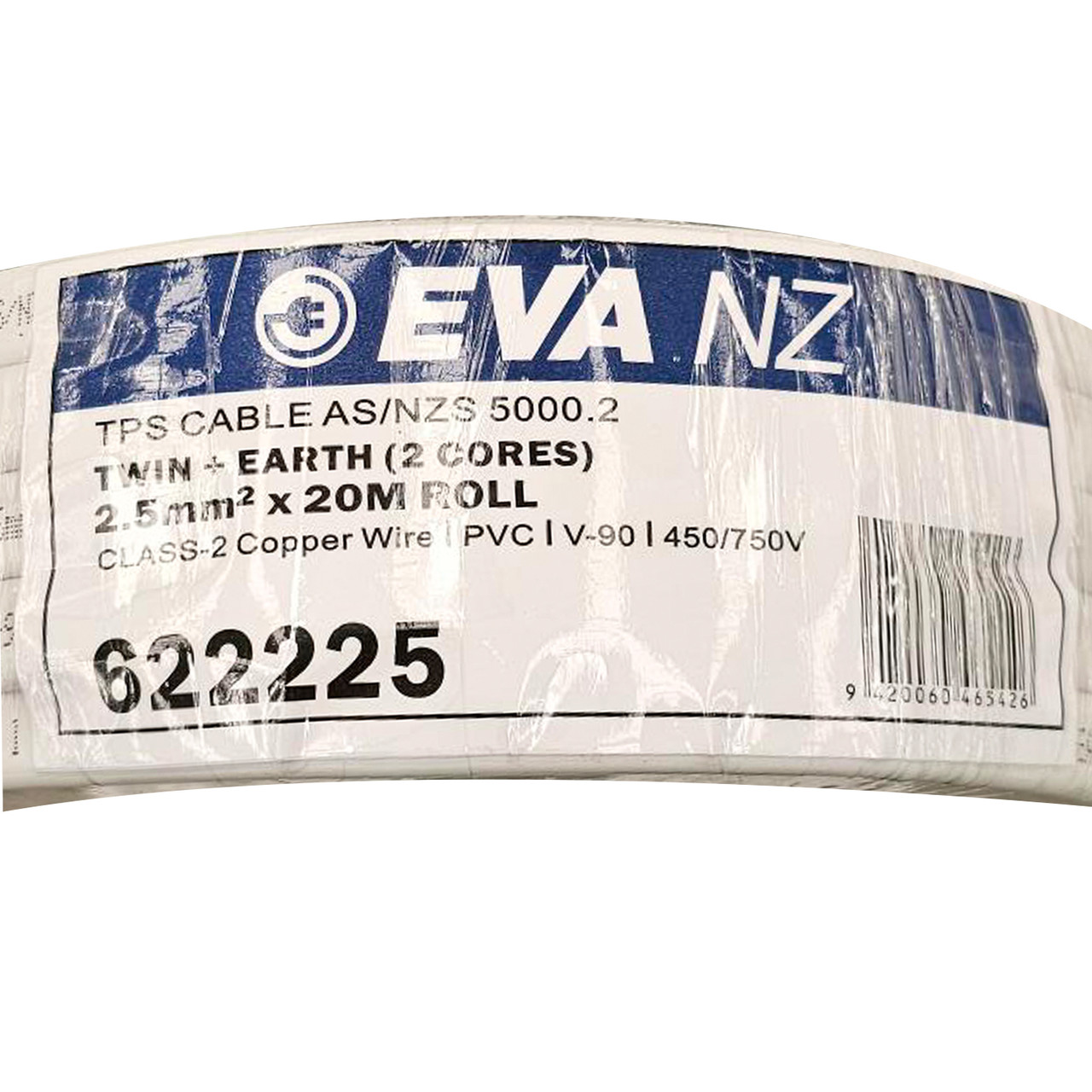 Electrical TPS Cable 2.5mm x 20M - White - Trade Depot