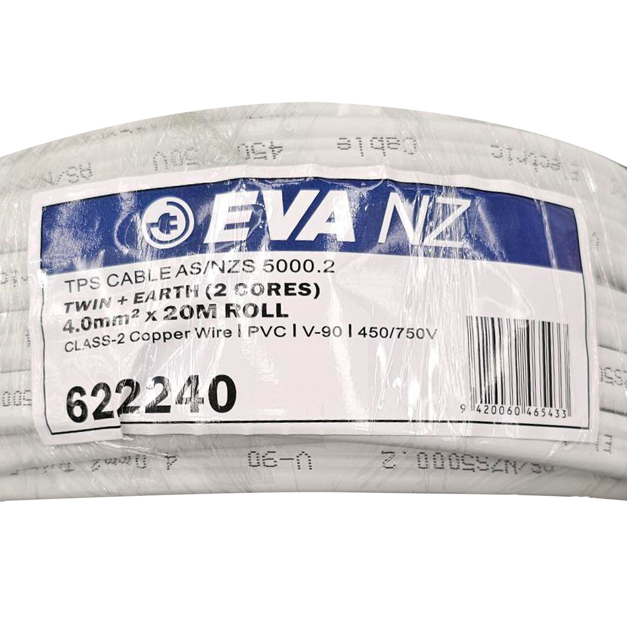 Electrical TPS Cable 4mm x 20M - White - Trade Depot