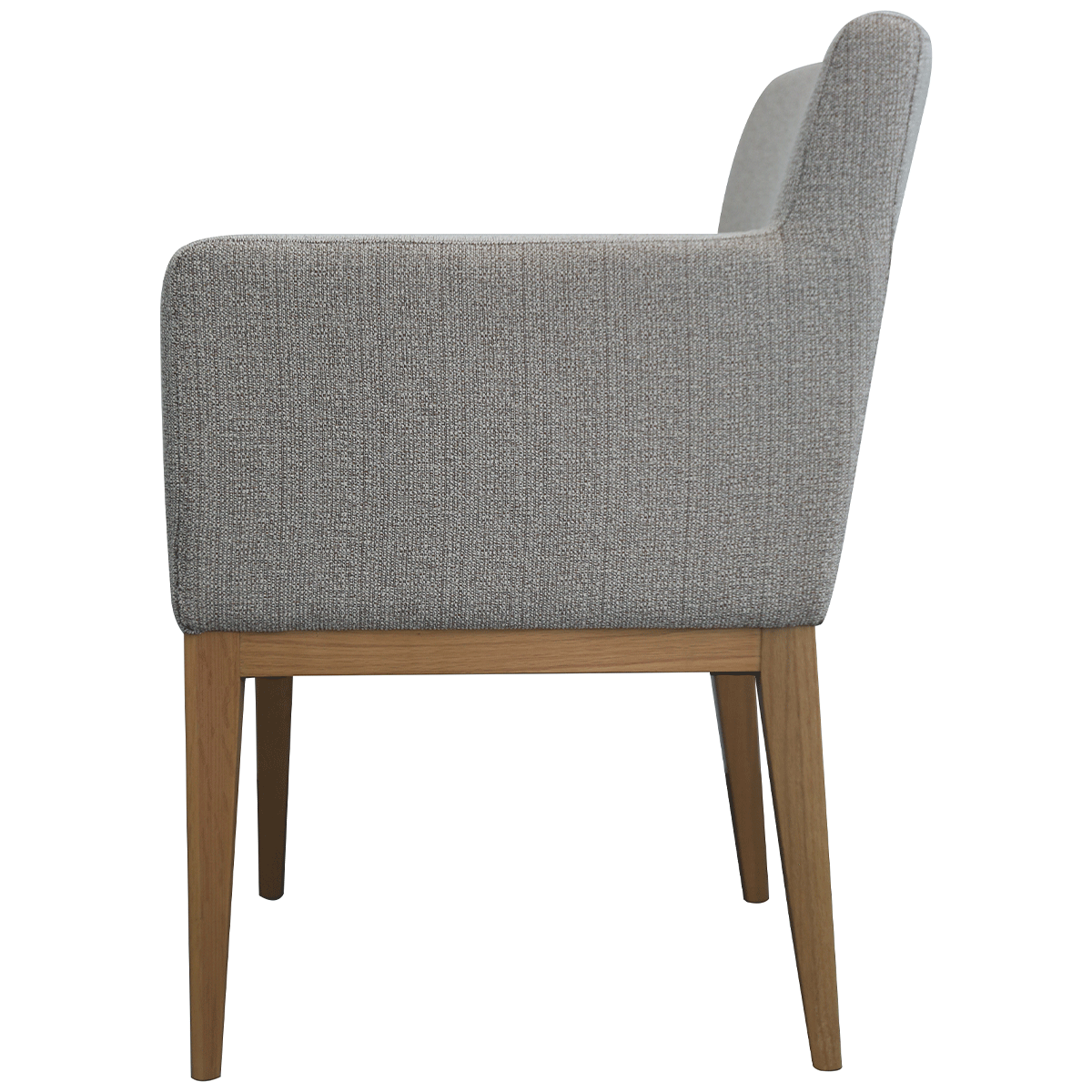 Zen Oslo Dining Chair Salt and Pepper - Natural Oak Legs - Trade Depot
