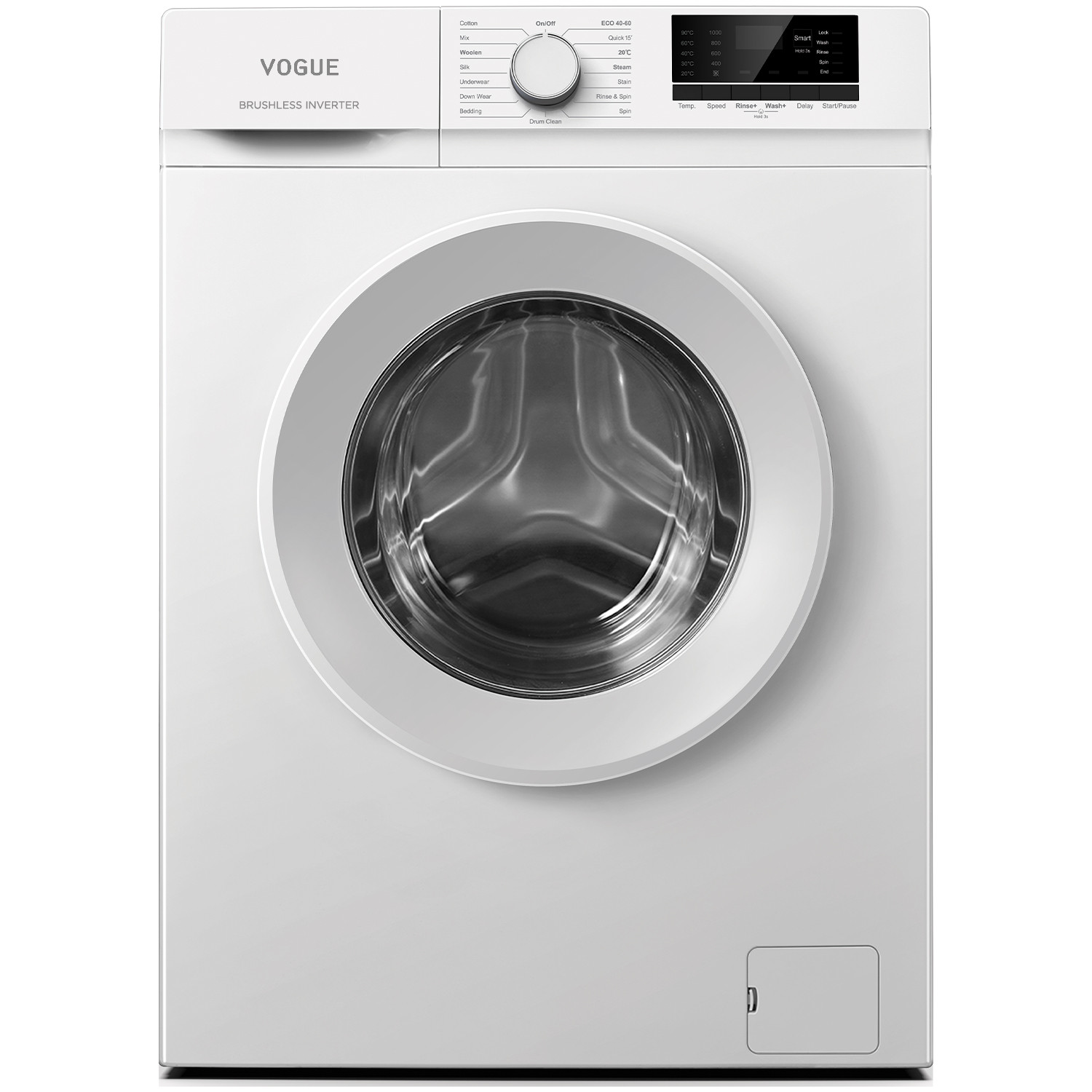 Vogue BLDC Washing Machine Front Loader White - 7Kg - Trade Depot