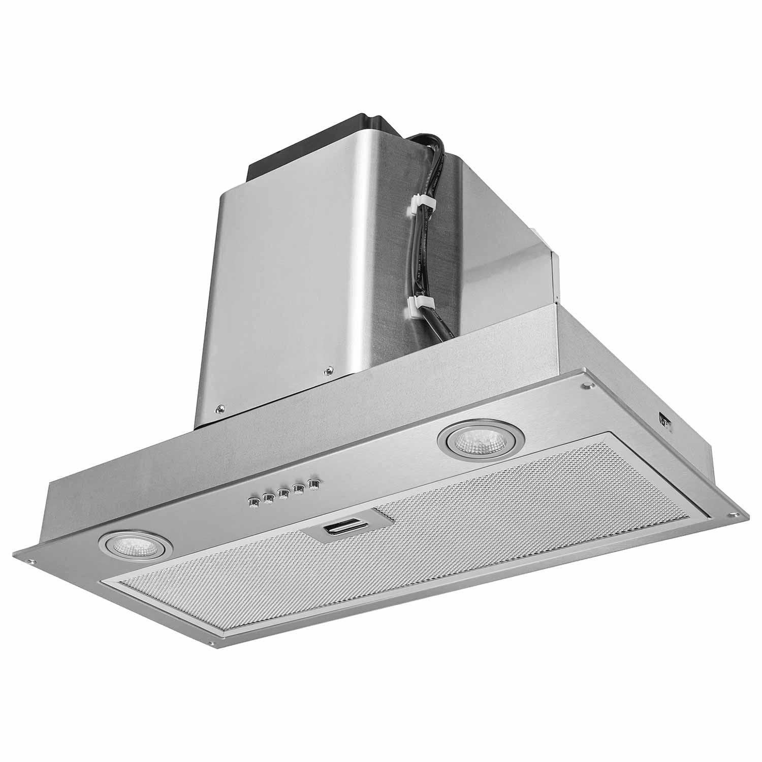 60cm Integrated Powerpack Rangehood 760m³/h - Stainless Steel - Trade Depot