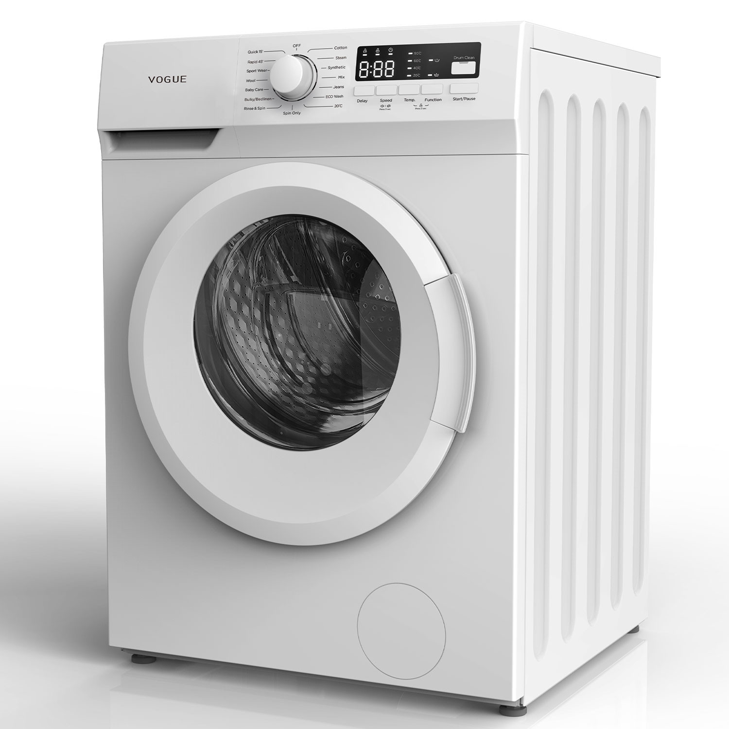 Nebula Washing Machine Front Load White - 8kg - Trade Depot