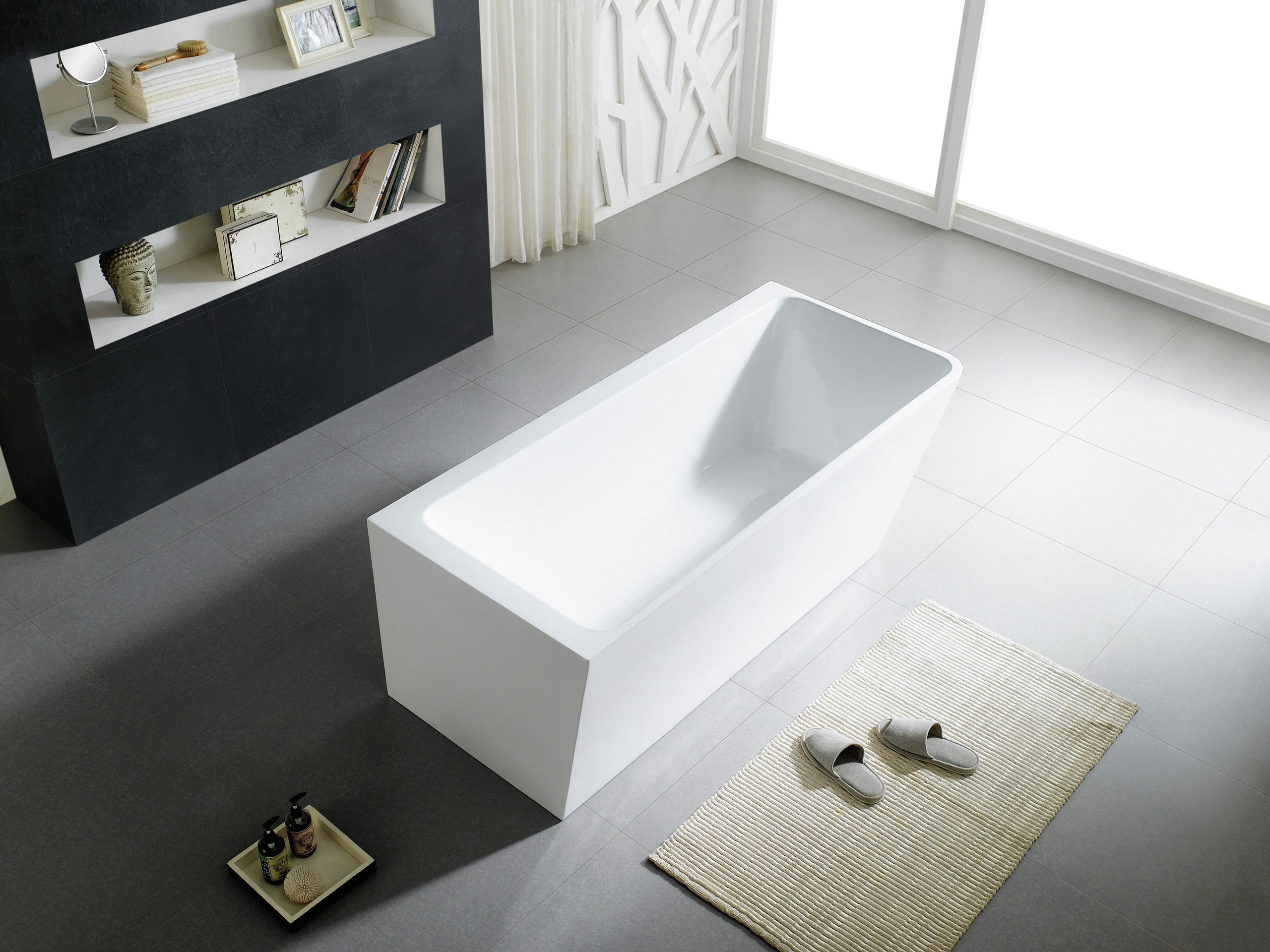 Vogue Milano Freestanding Bath 1500mm Left hand - Trade Depot