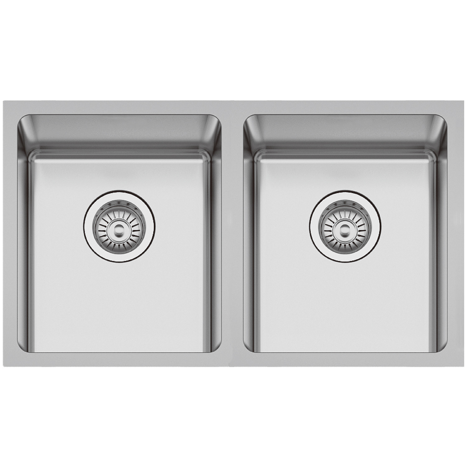 Klässich Rayon20 Double Bowl Sink Insert SS - 750mm - Trade Depot