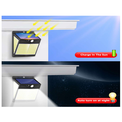 Solar LED Wall Light with PIR Motion Sensor - Trade Depot