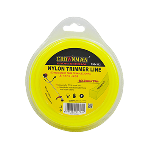 Crownman Nylon Trimmer Square Line - 2.4mm X 15M - Trade Depot