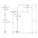 Vogue Shower Tower Rain Head Round Black - Trade Depot