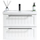 Vogue MILANI Wall Vanity with Stone Resin Omega Top 750mm - Trade Depot