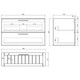 Vogue MILANI Wall Vanity with Stone Resin Omega Top 900mm - Trade Depot