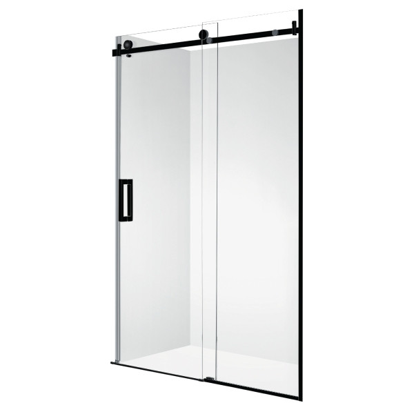 Vogue Avalon Black Frameless Rectangle Shower 1200 x 900mm Door only ...