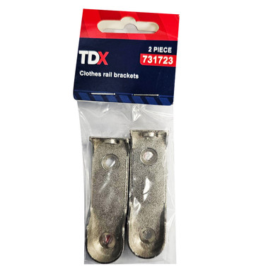Clothes Rail Brackets - Pack of 2 - Trade Depot