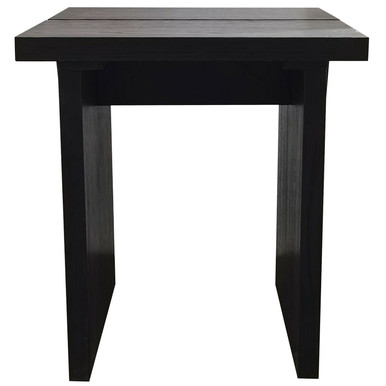 Turin Square Black Oak Side Table - Trade Depot