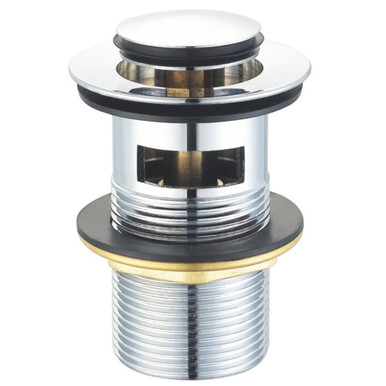 Pop-up Waste with Overflow 32mm - Chrome - Trade Depot