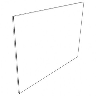 Rebon Kitchen Bar Back Panel 2400mm White Painted - Trade Depot