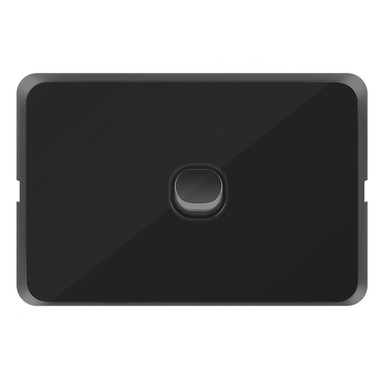 Edge Electrical 1 Gang Switch Black 10A - Universal - Trade Depot