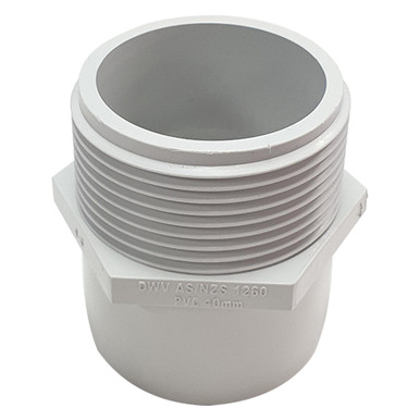DWV Male Adaptor - 40mm - Trade Depot