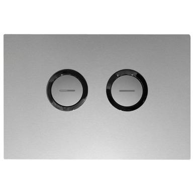 In-Wall Cistern Pneumatic Push Plate Silver - Trade Depot