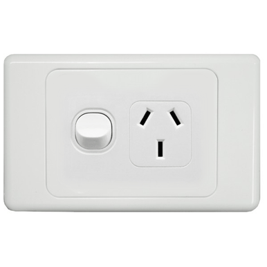 Electrical Single Powerpoint 10A - Horizontal - Trade Depot