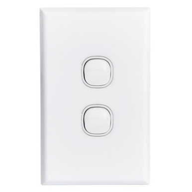 Electrical Light Switch Double - Vertical - Trade Depot