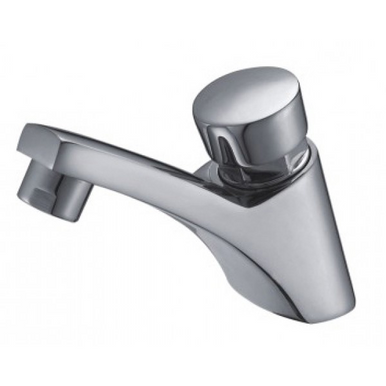 Stainless Steel Mechanical Push-Button Faucet 2 - Trade Depot