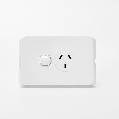 Edge Single Power Point 10A - Horizontal - Trade Depot