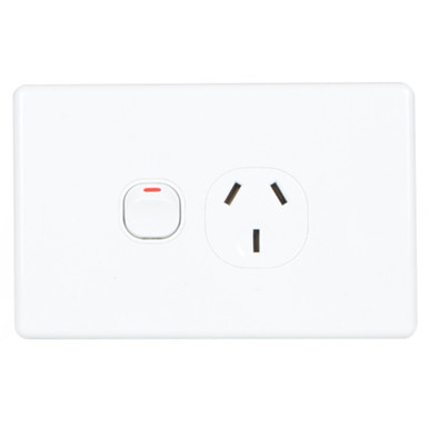Classic Single Power Point 10A - Horizontal - Trade Depot