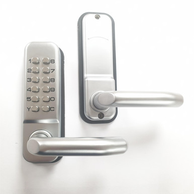 TDX Mechanical Push Button Digital Lock with Door Handle - Trade Depot