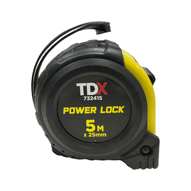 TDX Power Lock Tape Measure - 5M x 25mm - Trade Depot