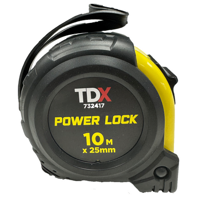 TDX Power Lock Tape Measure - 10M x 25mm - Trade Depot