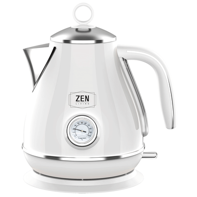Zen Living 1.7L Retro Kettle - White - Trade Depot