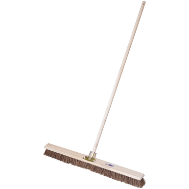 TDX Fibre Broom with Wooden Handle - 900mm - Trade Depot
