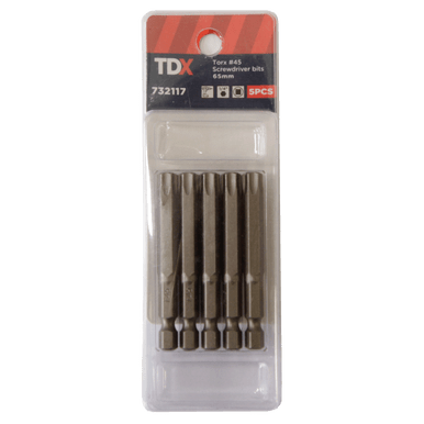 TDX Screwdriver Bits Torx #45 65mm - Pack of 5 - Trade Depot