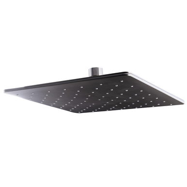 Storm Shower Rain Head - 250mm Square Gunmetal - Trade Depot
