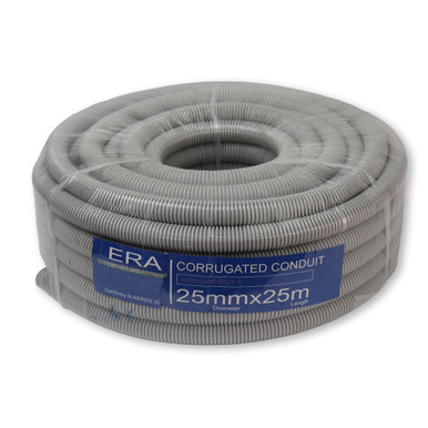 Electrical Conduit Flexible Grey - 25mm x 25M - Trade Depot