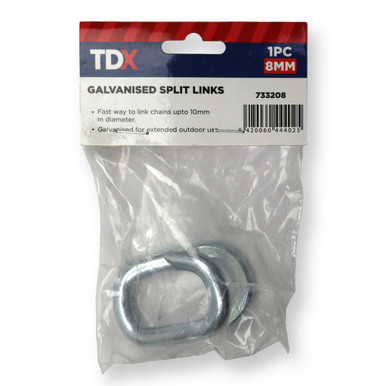 Galvanised Chain Split Links 8mm - Trade Depot
