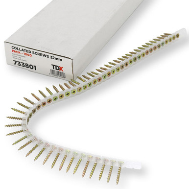 32mm Collated Screws - 1000pcs - Trade Depot