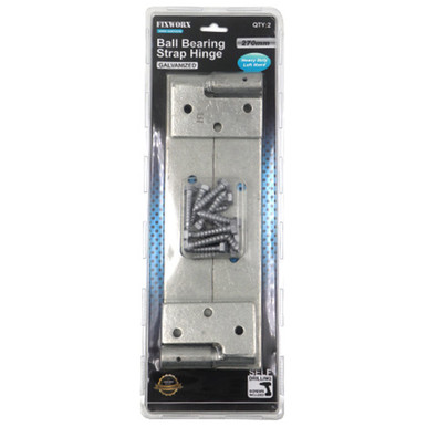 Ball Bearing Strap Hinge LHS 270mm - Pack of 2 - Trade Depot