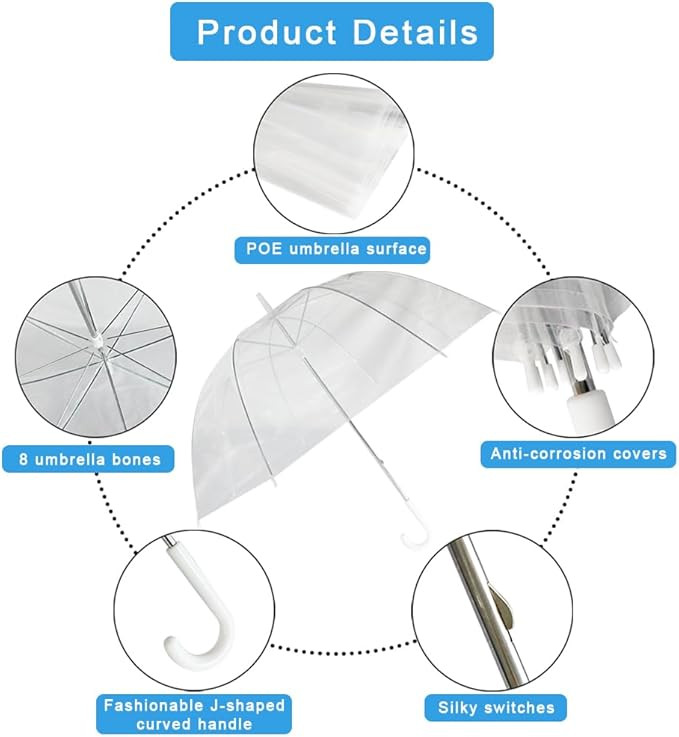 Armo® 4 X Dome Bubble PVC Umbrella