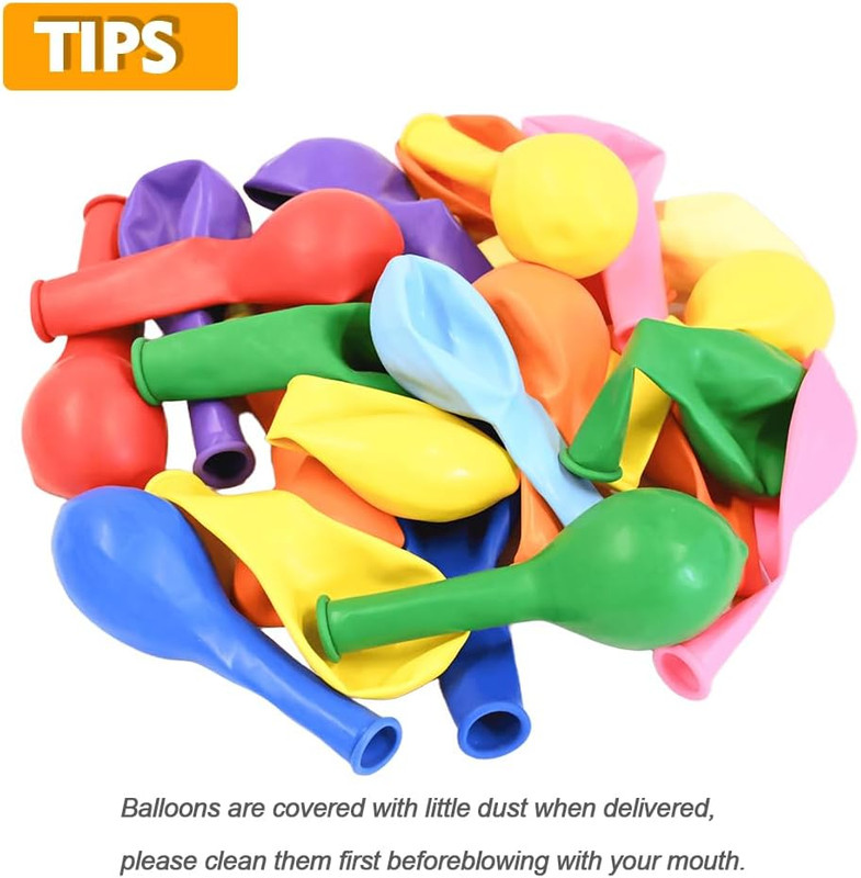 Ram® Rainbow Balloons 50 Pack 10 Inch Latex Multicoloured Assorted ...