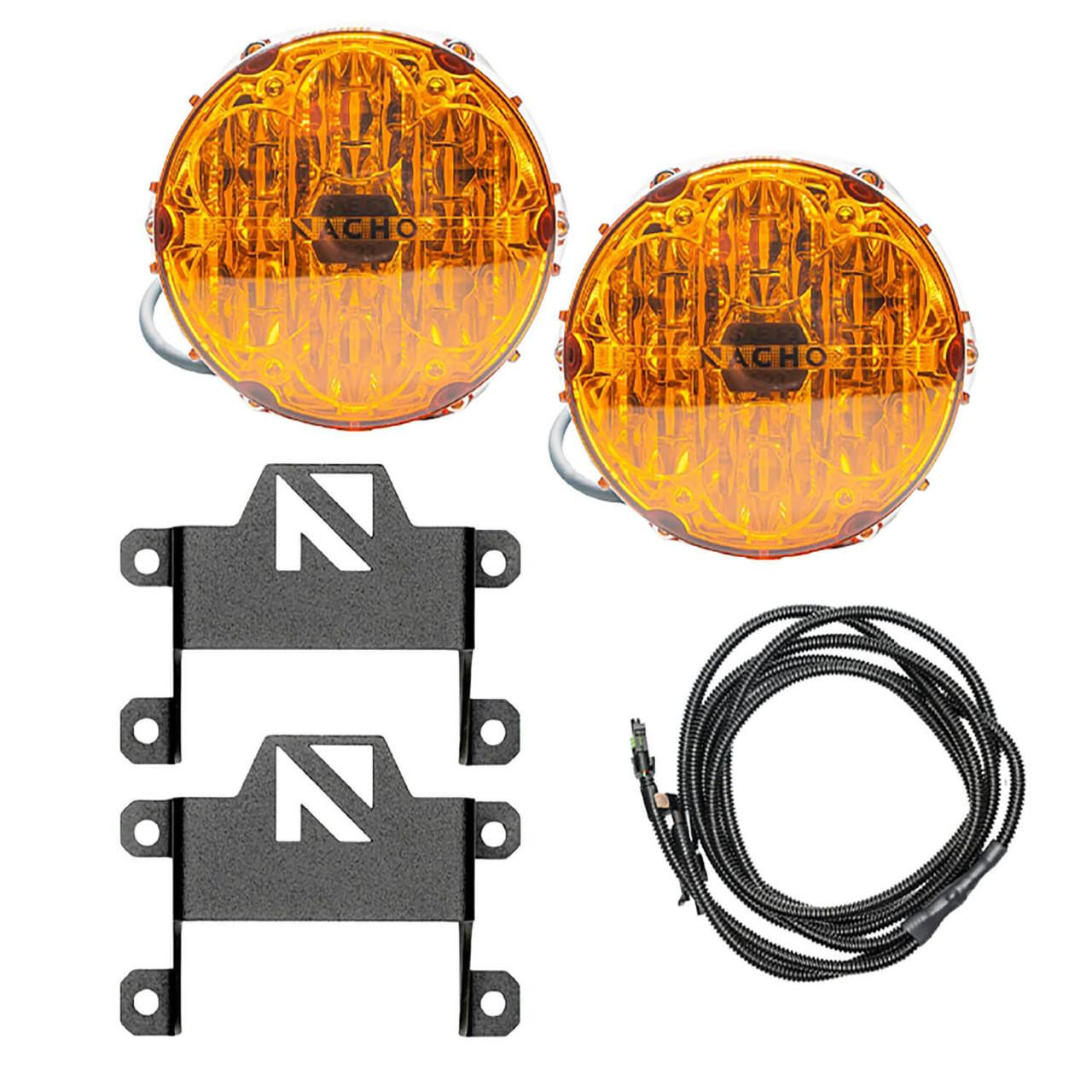 ARB 4x4 Accessories NACHO SAE Only Amber Plug N Play Fog Light Kit ...