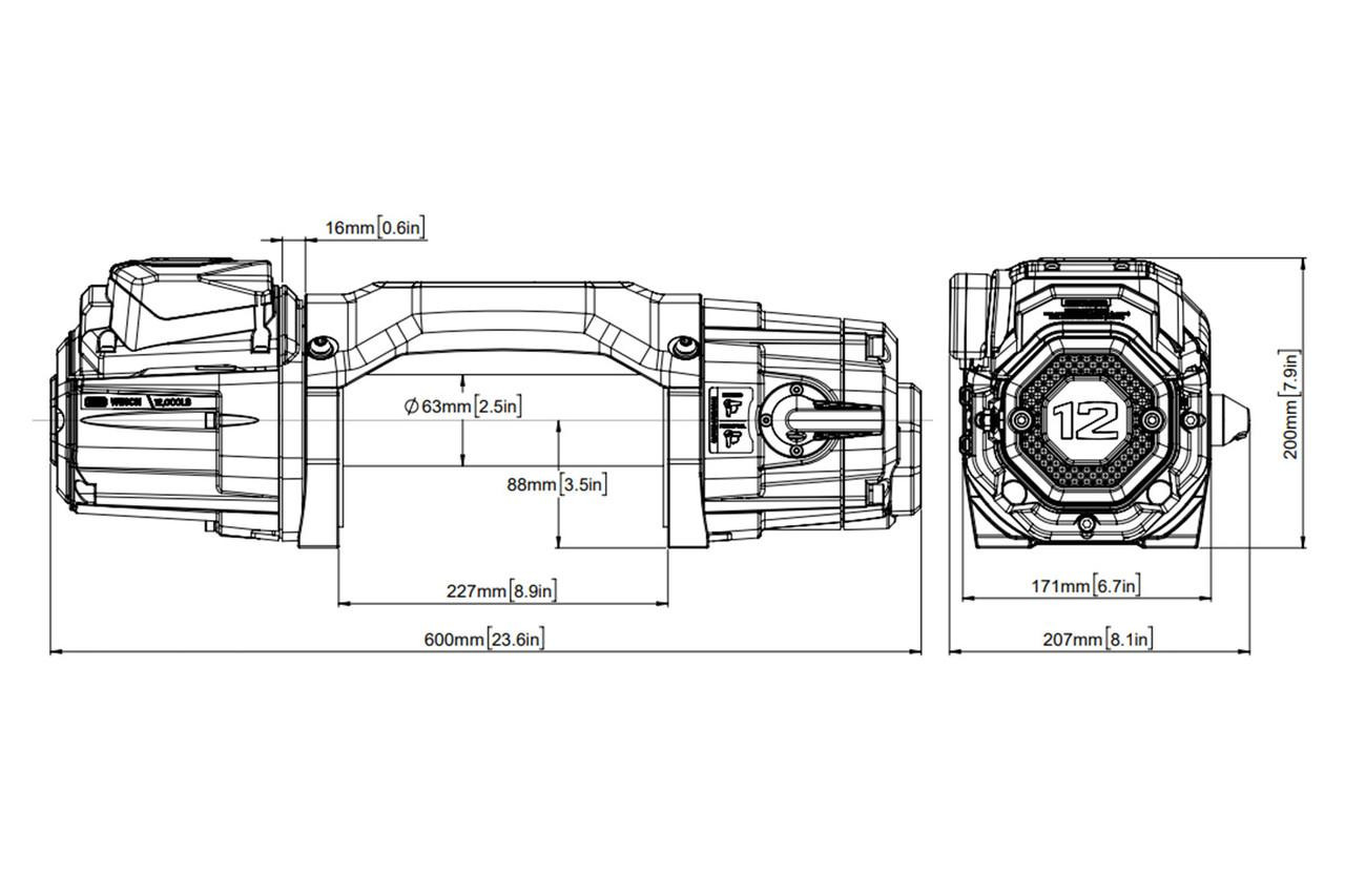 ARB Winch - Synthetic Rope | 10k & 12k Capacity Winch