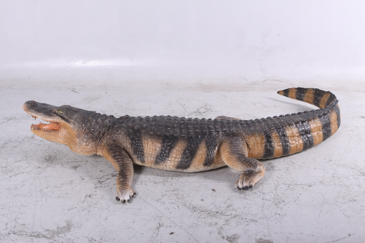 Lifesize American Alligator 94.75 Inch Long - World of Decor