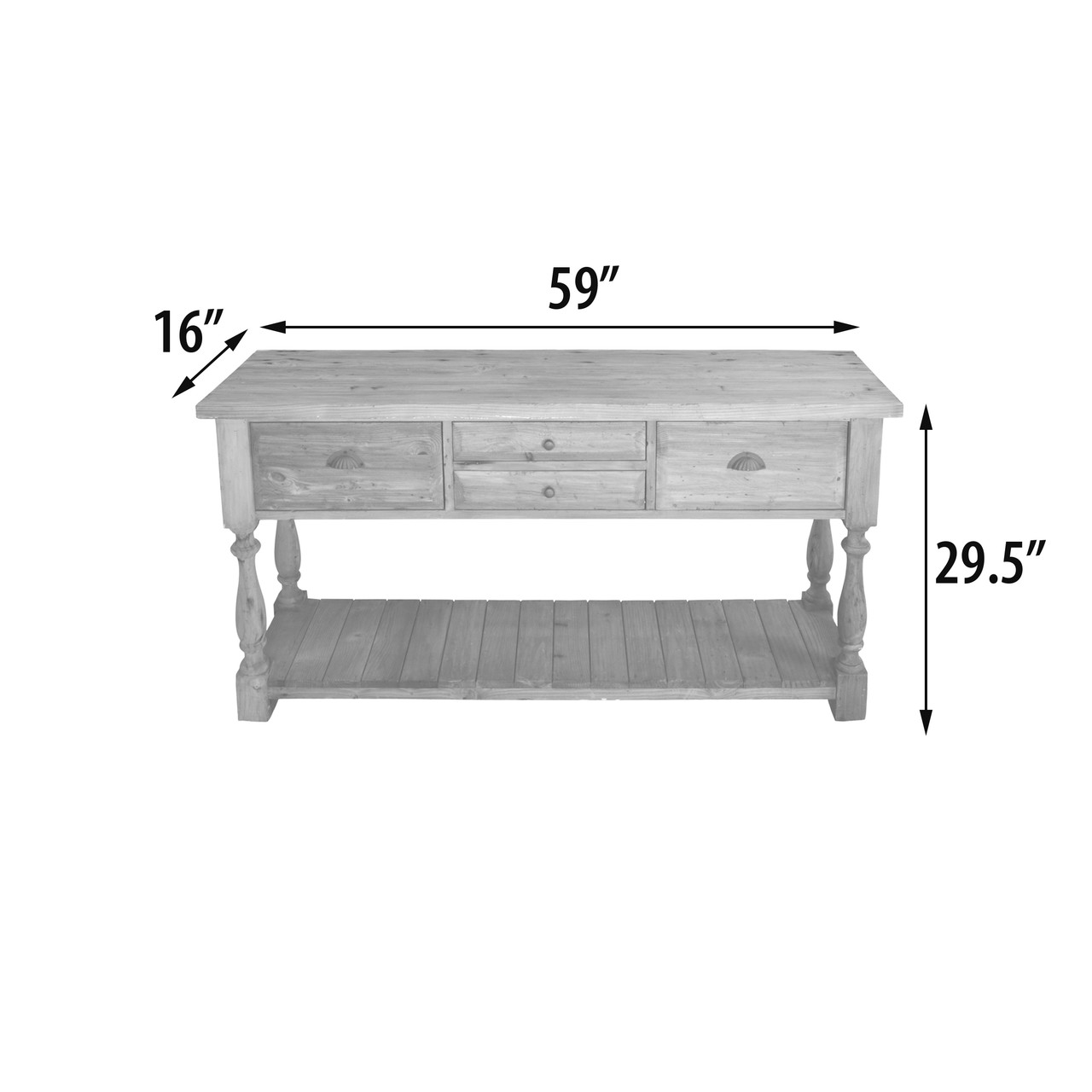 Farmhouse Console Table - World of Decor