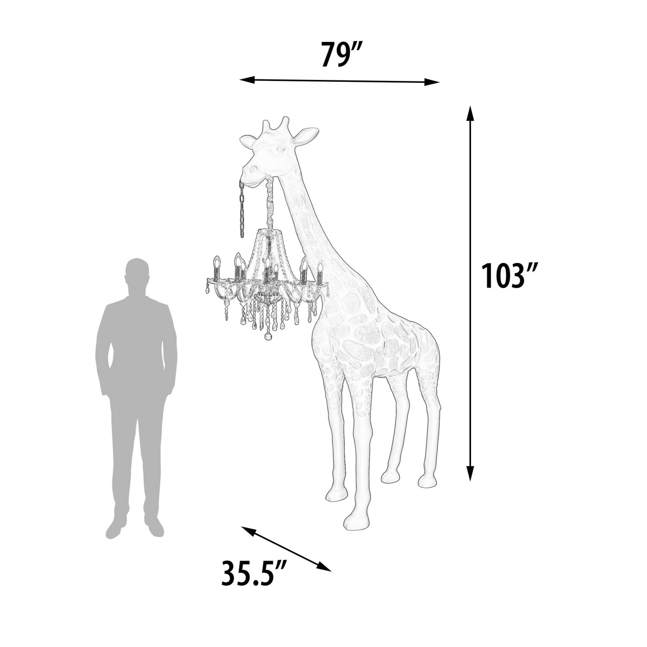 Giraffe Chandelier - World of Decor