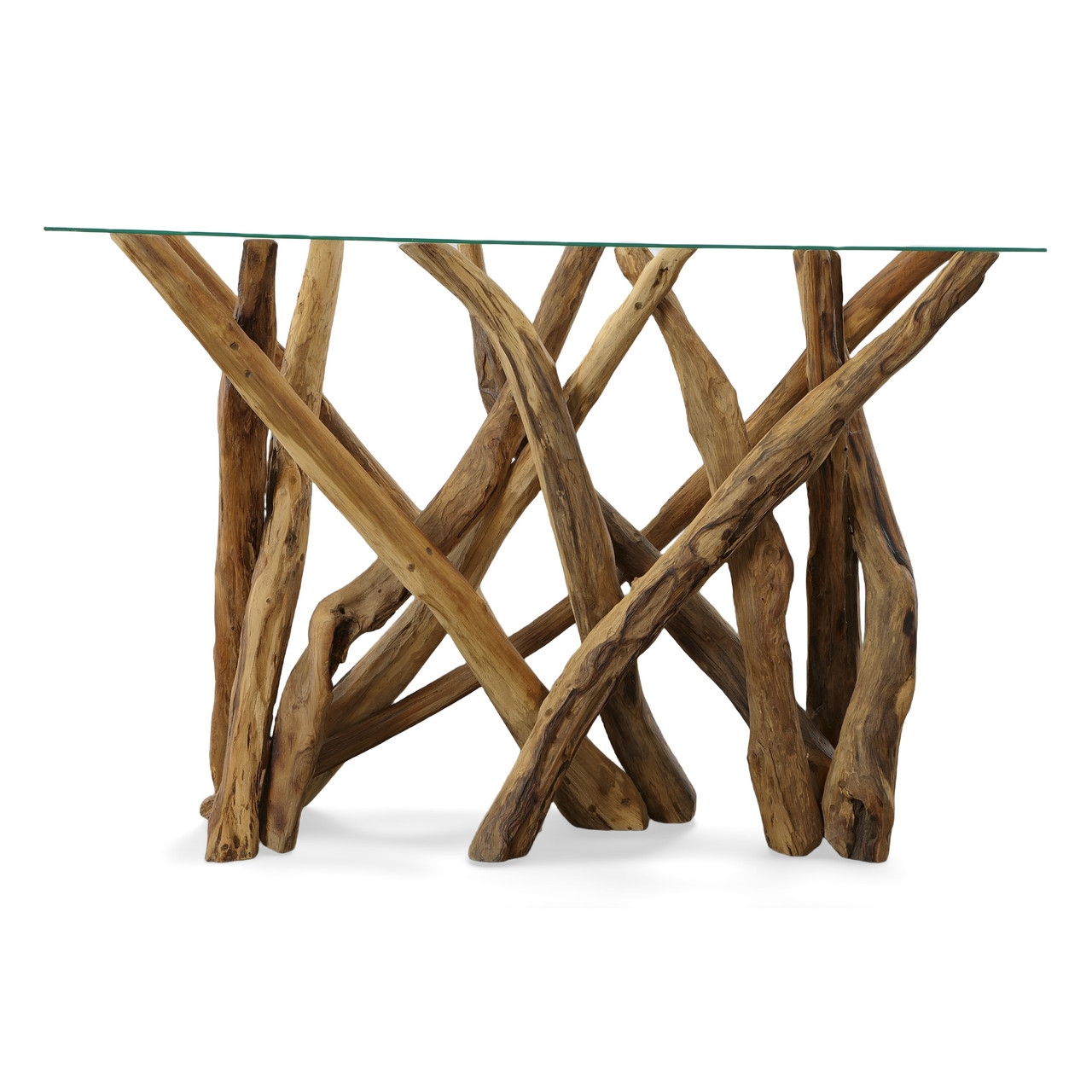 Natural Teak Root Branch Console - World of Decor