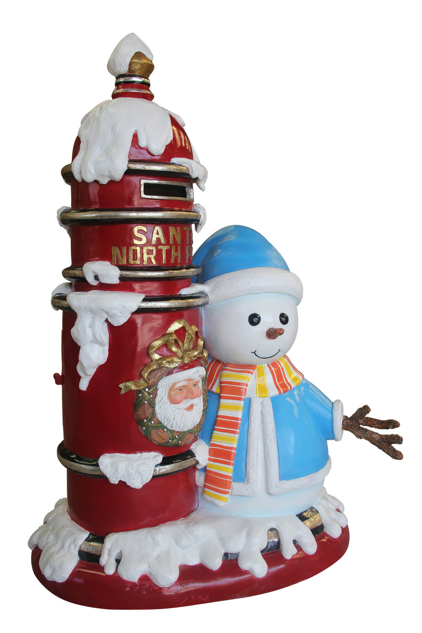 North Pole Snowman Mailbox Display - World of Decor