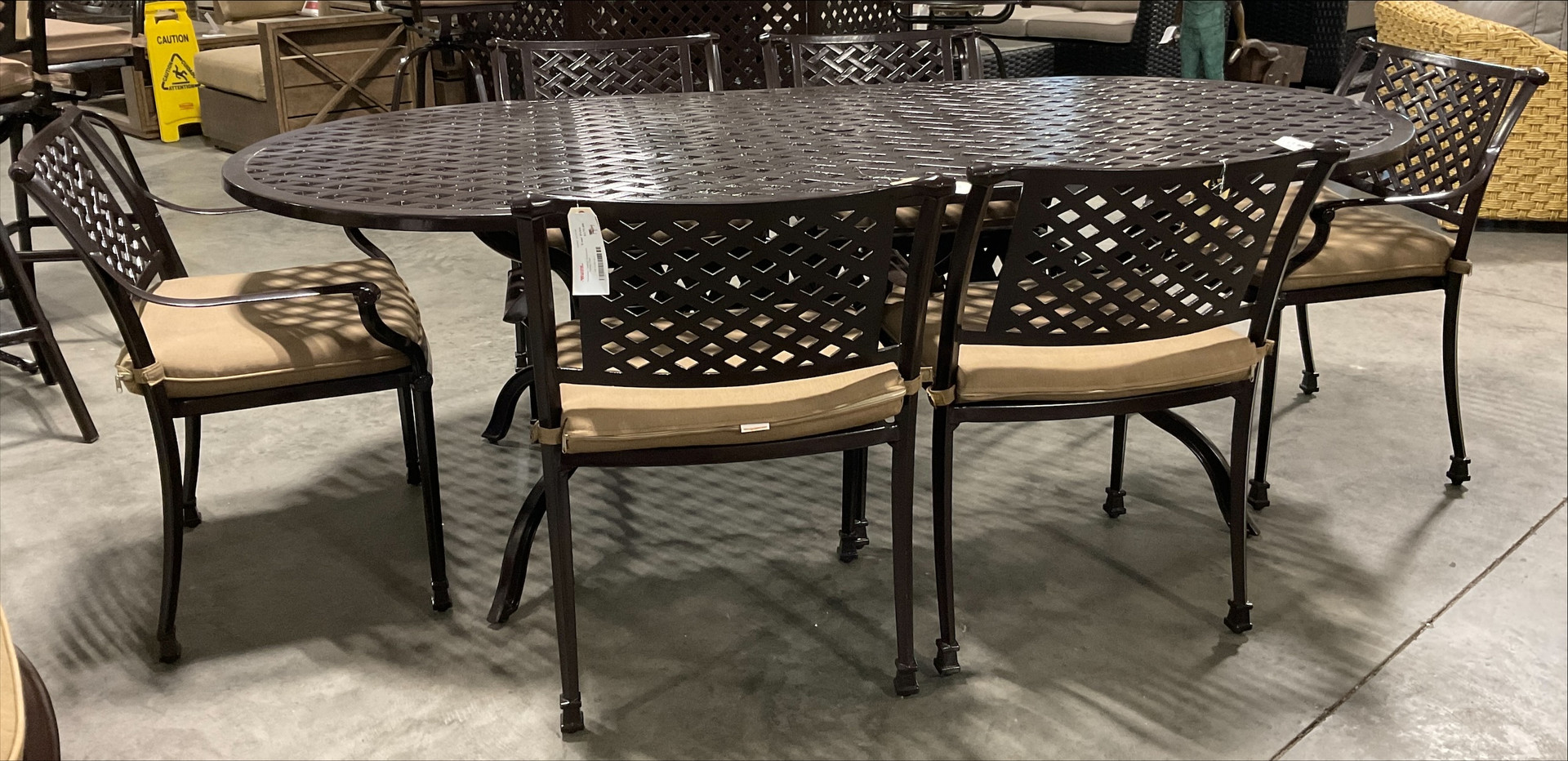 Monterey Outdoor Dining Table Set Of 7 (KIT) - World of Decor