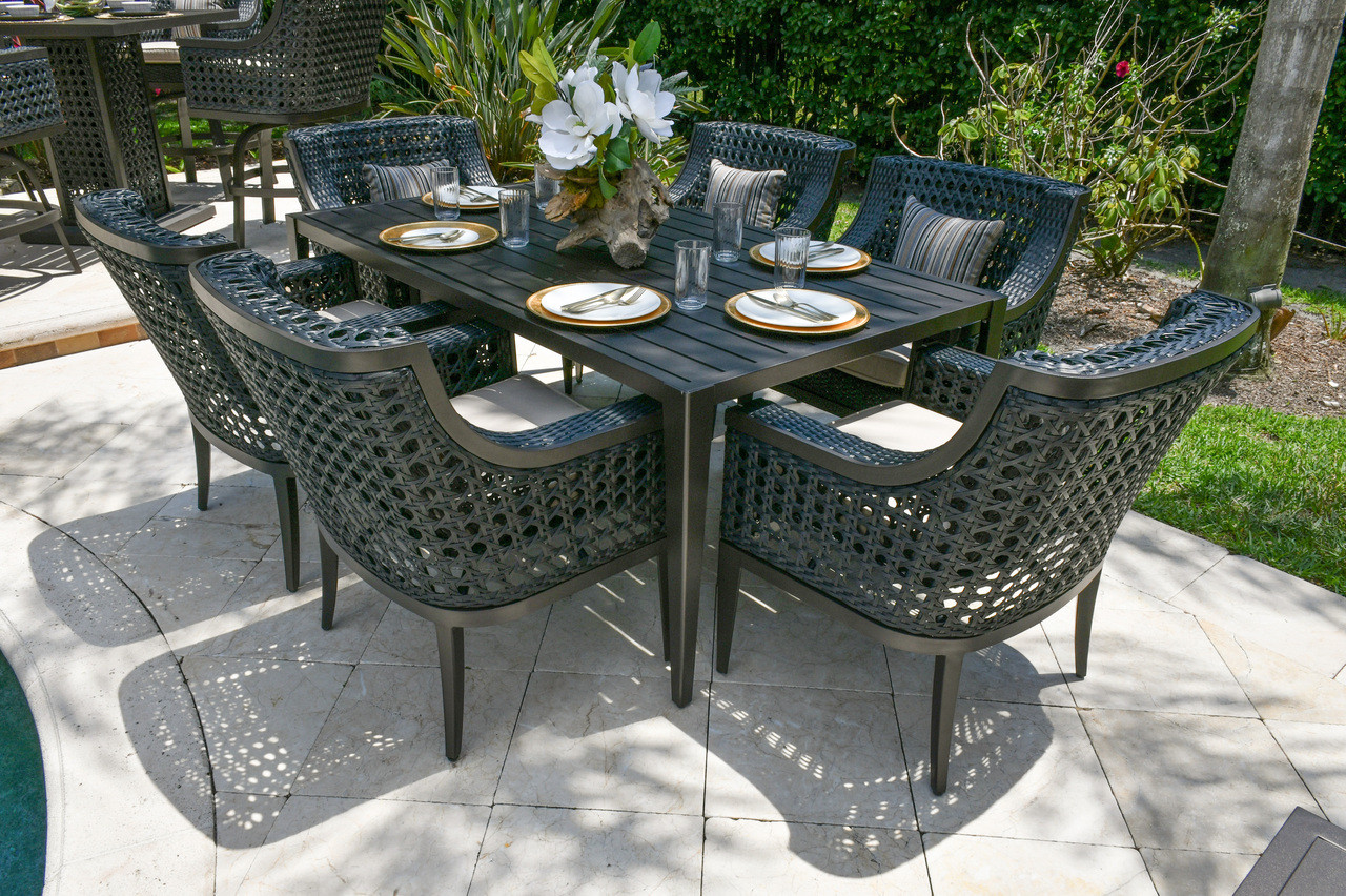 Monterey Outdoor Dining Table Set Of 7 (KIT) - World of Decor