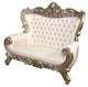 Platine Palatial Hand Carved Parlor Sofa - World of Decor