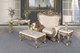 Platine Palatial Hand Carved Parlor Sofa - World of Decor